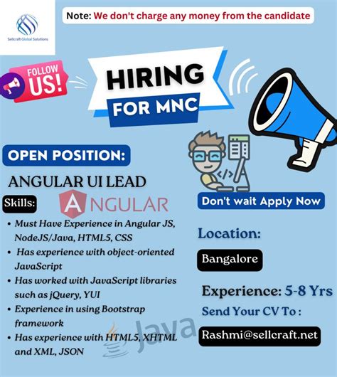 Rashmi Kumari On Linkedin Jobopportunity Java Angular Ui Html Css Jquery Helpjobseekers