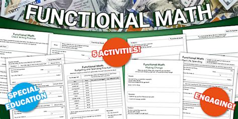 Life Skills Financial Literacy Functional Math For Special Ed