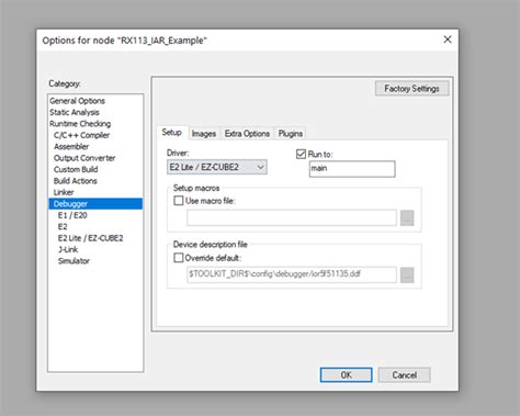 rx113 code doesnt reach main function in debug mode forum rx mcu