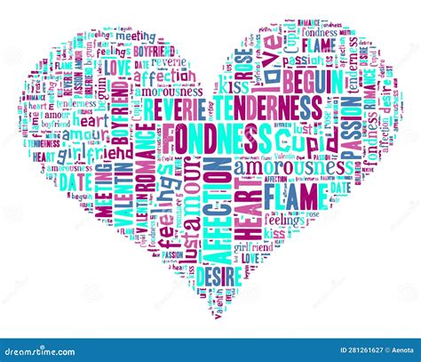 Love Tag Cloud Vector Illustration Stock Vector Illustration Of