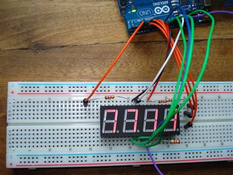 Arduino Using The 4 Digit 7 Segment Display Hs420561k 32