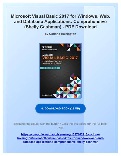 Ebook Microsoft Visual Basic 2017 For Windows Web And Database