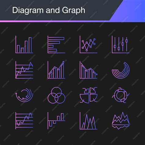 Premium Vector Diagram And Graph Icons