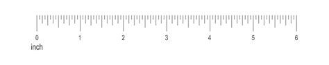 Échelle De Règle De 6 Pouces Tableau De Mesure Horizontal Avec