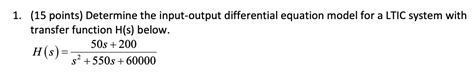 Solved 1 15 Points Determine The Input Output