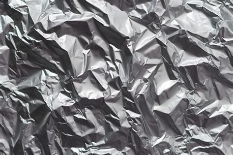 Premium Ai Image Crumpled Aluminium Foil Texture Background