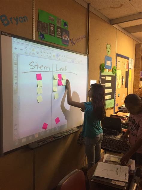 Stem And Leaf Plot Activity Just Make The Chart And Use Post Its For The