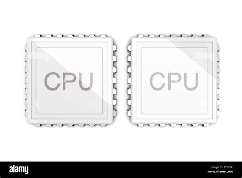 Dual Core CPU Stock Photo Alamy