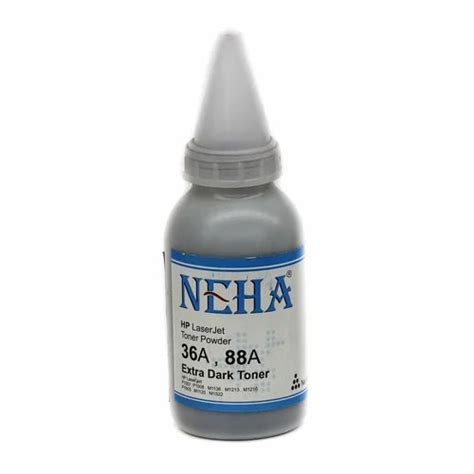 Black NEHA HP Laserjet Toner Powder Packaging Type Bottle For Copier Printer Rs 100 Piece