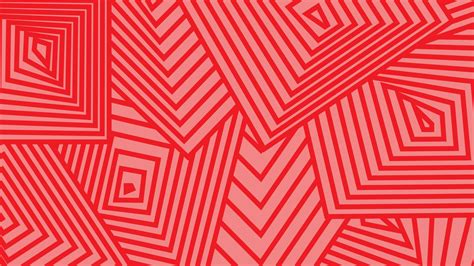 Modern Abstract Geometric Lines Pattern Red Color Vector Background