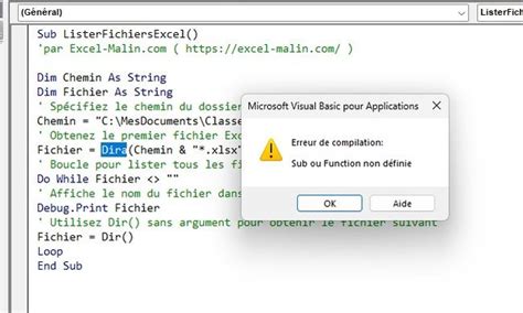 Cours VBA 4 VBE l éditeur de code VBA Excel Malin