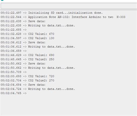 Sd Output Of 2 K33 Co2 Sensors Read 0 0 Sensors Arduino Forum