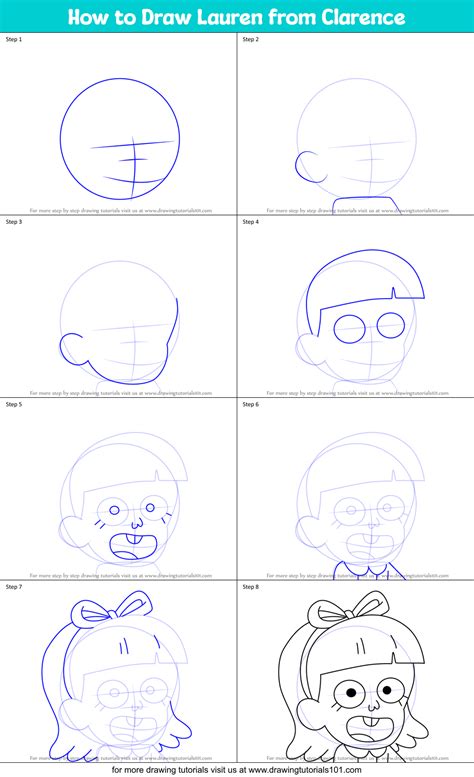 How To Draw Lauren From Clarence Clarence Step By Step