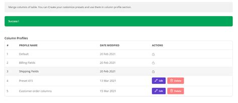 How To Save And Load Column Profiles On The Woocommerce Bulk Orders