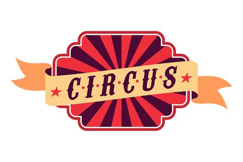 Circus Logo Template Vintage Fairground Graphic By Yummybuum