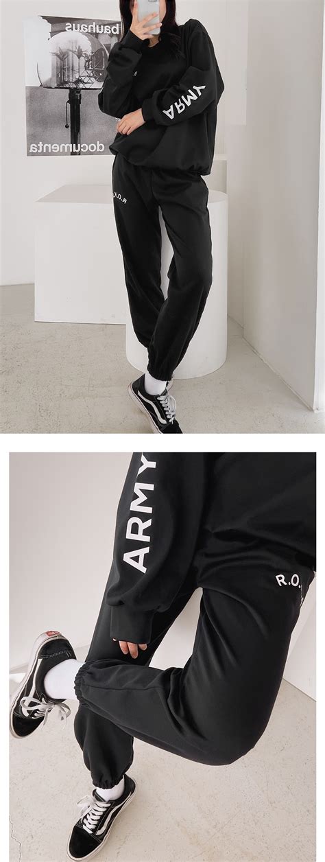 로카츄리닝세트 코리아아미 맨투맨 조거팬츠 오버핏 트레이닝 상하의 세트