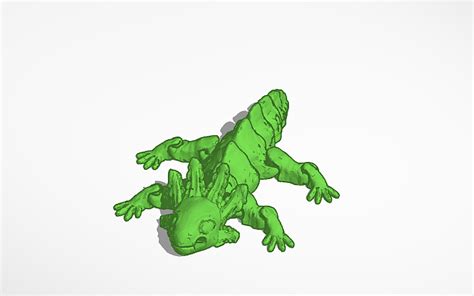 3d Design Articulating Axolotl Tinkercad