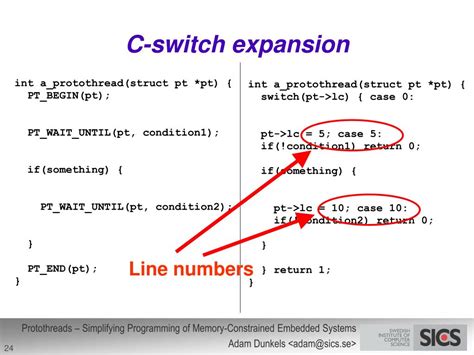 Ppt Protothreads Simplifying Programming Of Memory Constrained