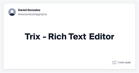 trix rich text editor