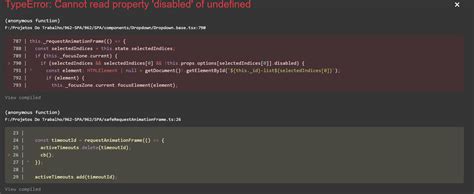 Typeerror Cannot Read Property Disabled Of Undefined On Dropdown
