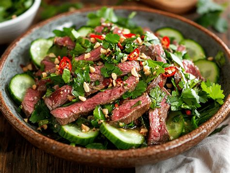 Cambodian Beef Salad Pleah Bright And Zesty