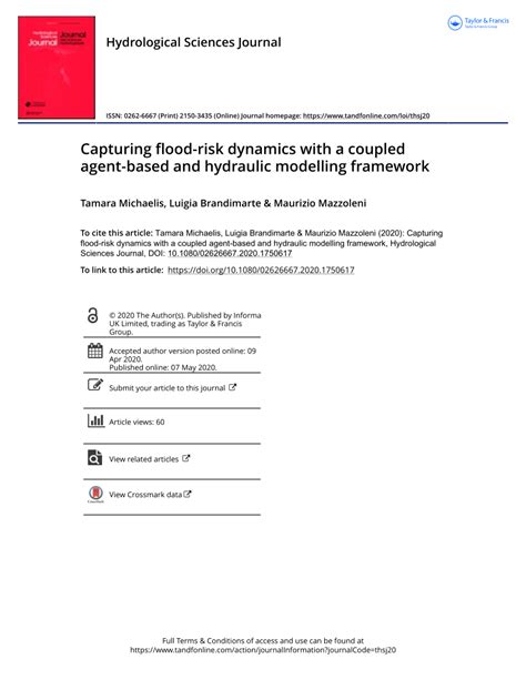 pdf capturing flood risk dynamics with a coupled agent based and