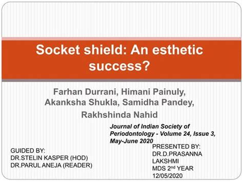 Socket Shield Technique Pptx