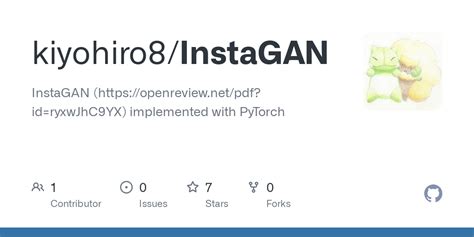 github kiyohiro8 instagan instagan pdfid ryxwjhc9yx implemented