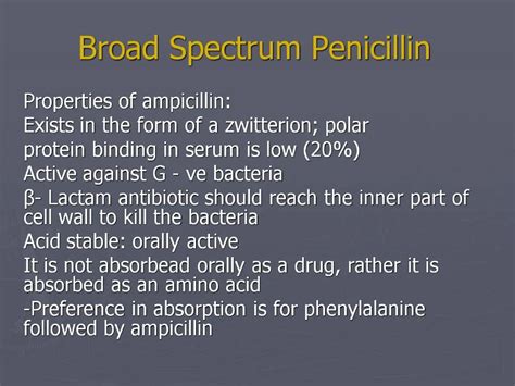 Ppt Broad Spectrum Penicillin Powerpoint Presentation Free Download