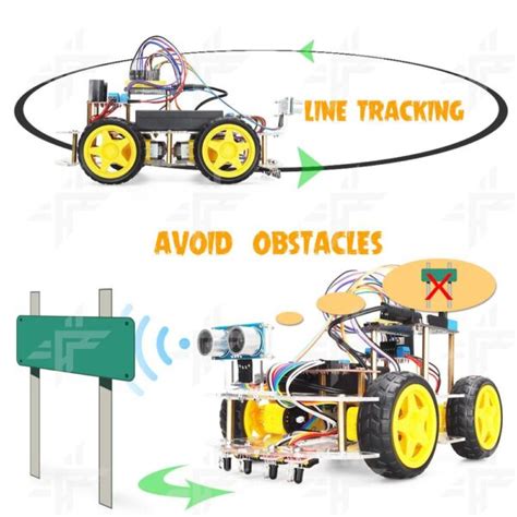 4wd Smart Obstacle Avoidance Bluetooth Robot Car Kit With Programming Code Zyc0069 Roboticsdna