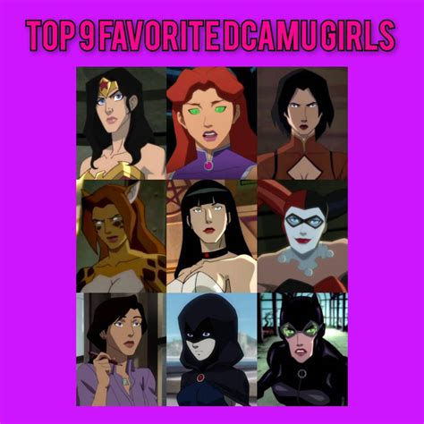 Top 9 Favorite Dcamu Girls By Largebiy1009 On Deviantart
