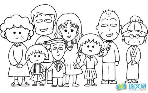 两个女儿和爸爸妈妈简笔画（汇总20张） 简笔画图片大全