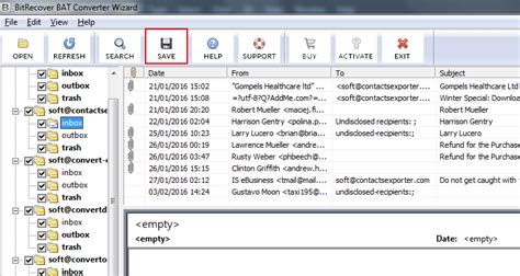 Bat Converter Wizard Convert The Bat Emails Tbb To Outlook Pst Eml