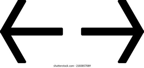 Two Sided Arrow Icon Showing Direction Stock Vector Royalty Free 2264490047 Shutterstock