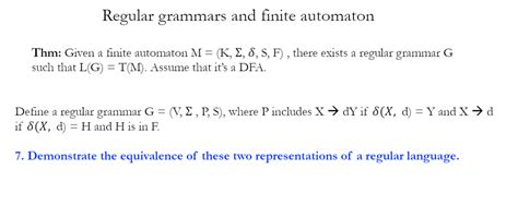 solved regular grammars and finite automaton thm given a