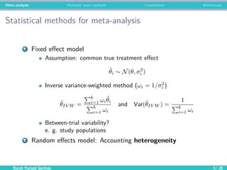Network Meta Analysis With Integrated Nested Laplace Approximations Pdf