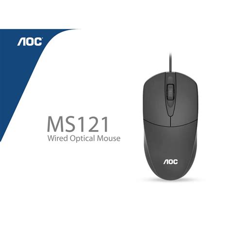 AOC MS121 Wired Mouse Shopee Malaysia