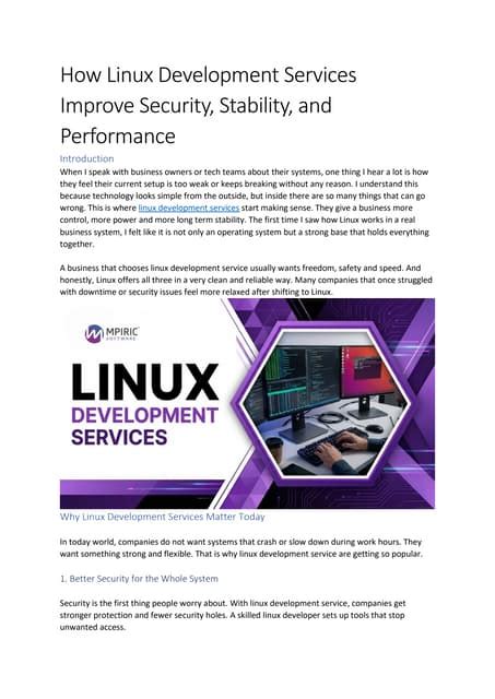 How Linux Development Services Improve Securitypdf