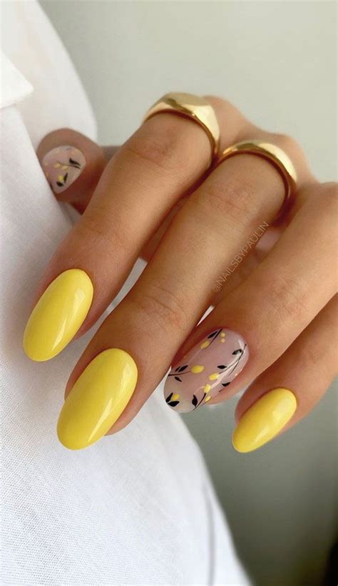 Yellow Summer Nail Art