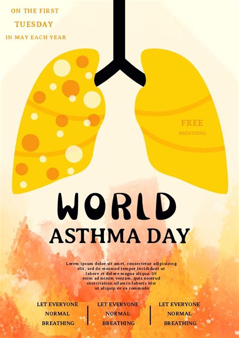 Promotional Poster For Global Asthma Awareness Day A Call To Support