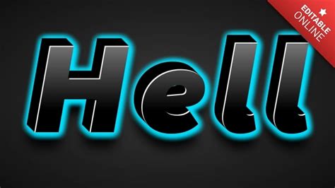 Hell Text Effect Generator