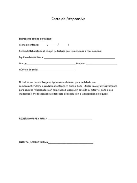 Formato Carta Responsiva Celular Fiador