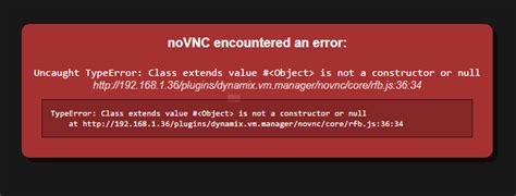 Novnc Not Working General Support Unraid