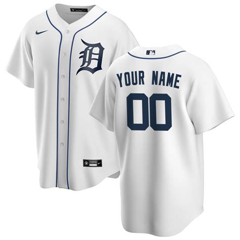 Mens Nike White Detroit Tigers Home Replica Custom Jersey Info Deals
