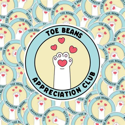 Toe Beans Sticker Fuzzy Loon Designs