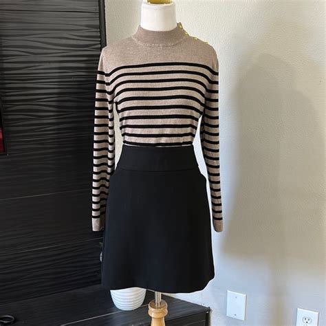 Loft Skirts Loft Black Mini Skirt Poshmark