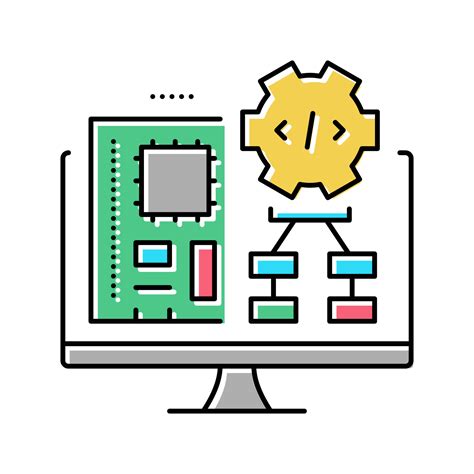 Embedded Software Color Icon Vector Illustration 19591066 Vector Art At