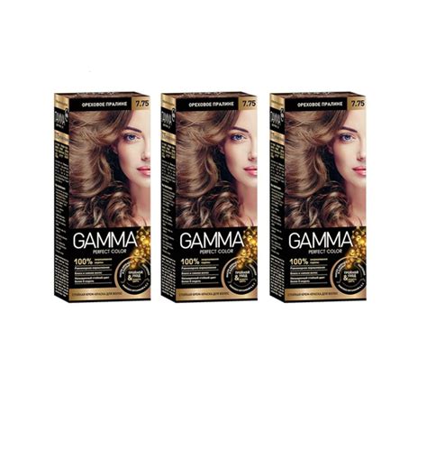 Свобода Стойкая крем-краска Gamma Perfect Color тон 7.75 ореховое ...