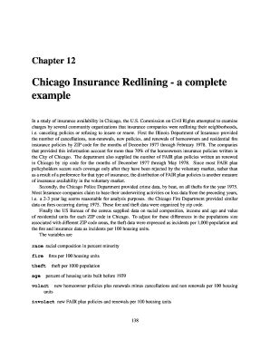 Fillable Online Biostat Jhsph Insurance Redlining Chicago 1978 Form Fax Email Print PdfFiller