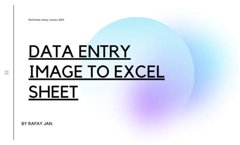 Do Database Conversion From Image To Excel Sheet By Rafayjan Fiverr